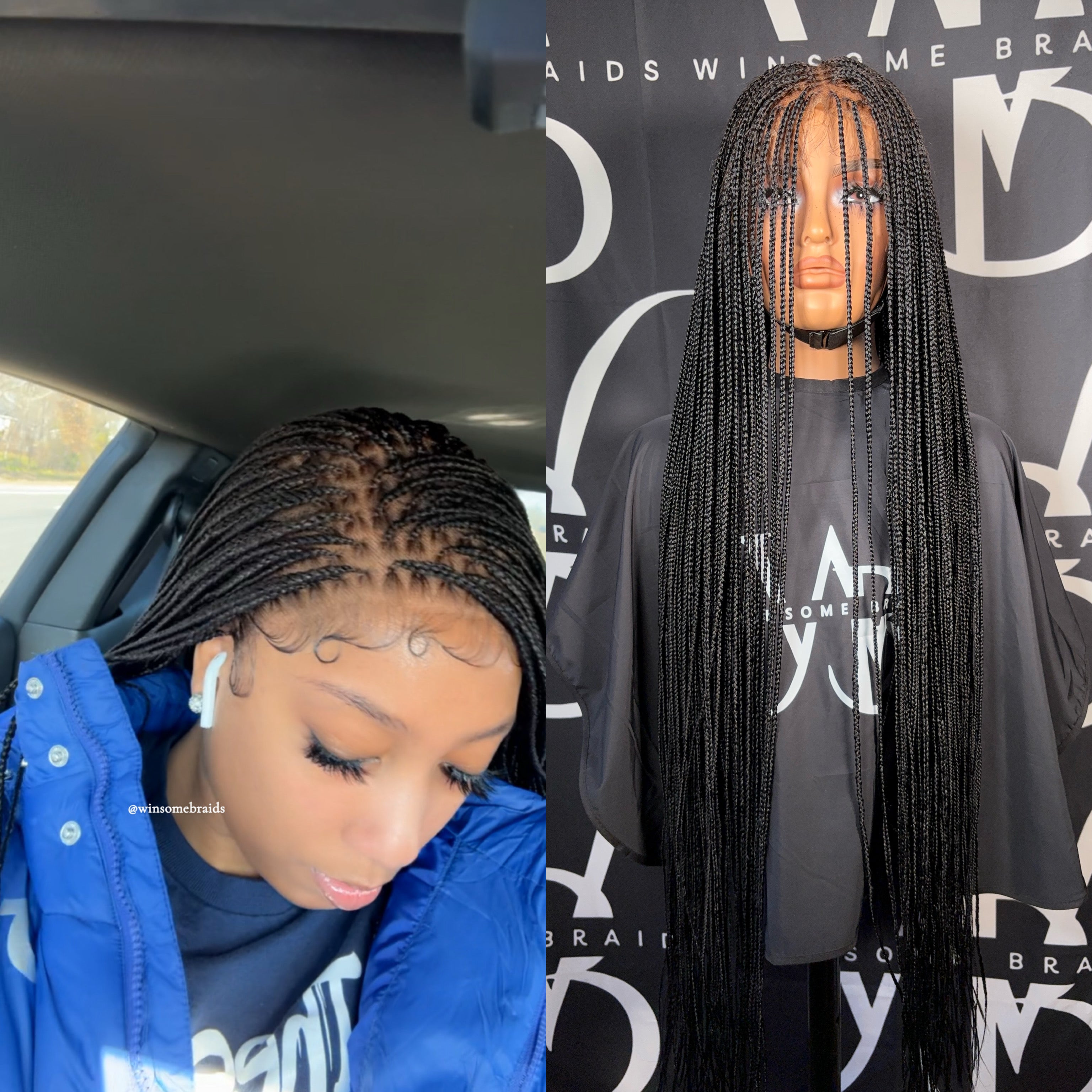 *WORN* Full Lace Micro Knotless – Winsome Braids